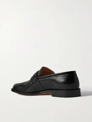 MAISON MARGIELA Tabi Glossed-leather Loafers