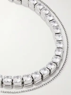 JIL SANDER Tone Crystal Necklace