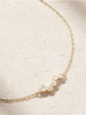 Mateo Wave 14-karat Diamond Bracelet