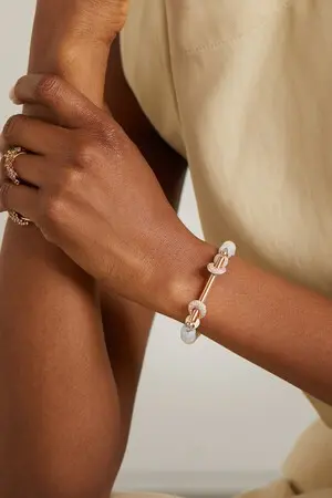 ANANYA Chakra Rose Multi-stone Bracelet - Gold