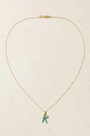 JENNIFER MEYER Initial 18-karat Diamond Necklace