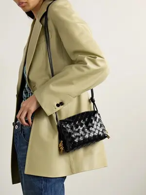 Bottega Veneta Loop Mini Intrecciato Leather Bag