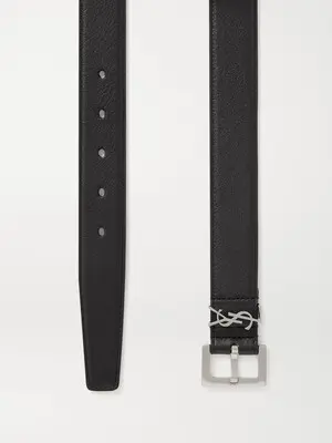 Saint Laurent Cassandre Leather Belt