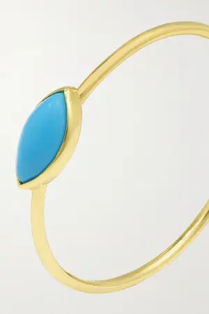 JENNIFER MEYER 18-karat Turquoise Ring