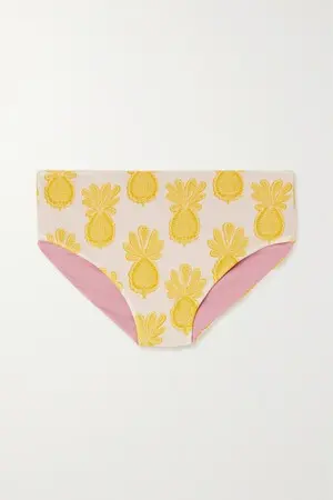 La DoubleJ Printed Bikini Briefs - Yellow