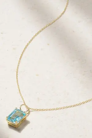 Mateo 14-karat Topaz Necklace - Gold