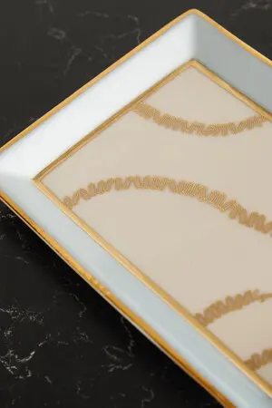 SUZANNE KALAN Jonathan Adler Porcelain Jewelry Tray - Pink