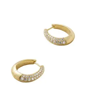 ANITA KO 18-karat Diamond Hoop Earrings