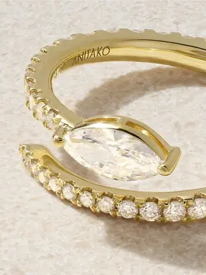ANITA KO 18-karat Diamond Marquise Ring - Gold