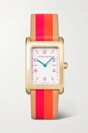 LACALIFORNIENNE LaCalifornienne Daybreak 24mm Gold-plated Leather Watch Gold