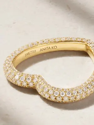 ANITA KO 18-karat Diamond Heart Ring
