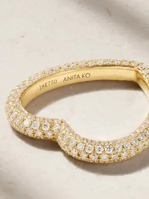 ANITA KO 18-karat Diamond Heart Ring