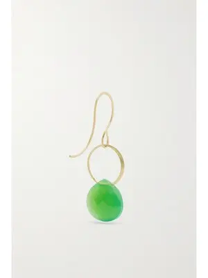 MELISSA JOY MANNING 14-karat Recycled Chrysoprase Dangle Earrings