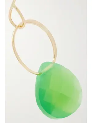 MELISSA JOY MANNING 14-karat Recycled Chrysoprase Dangle Earrings