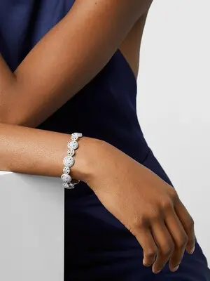 LORRAINE SCHWARTZ 18-karat White Diamond '2b Happy' Bracelet