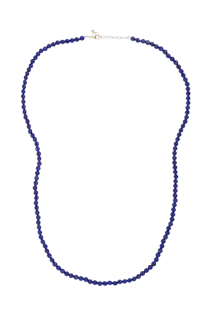 Mateo 14-karat Lapis Lazuli Beaded Necklace - Gold