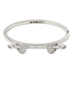 ANANYA Chakra Icon Diamond And Quartz Bangle - Gold