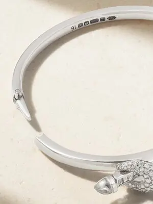 ANANYA Chakra Icon Diamond And Quartz Bangle - Gold