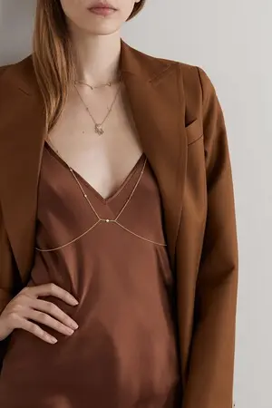 Jacquie Aiche 14-karat Diamond Body Chain