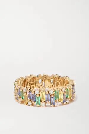 SUZANNE KALAN 18-karat Multi-stone Ring