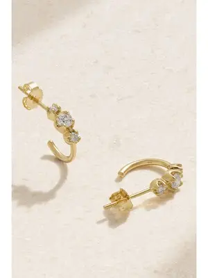 JENNIFER MEYER 18-karat Diamond Hoop Earrings