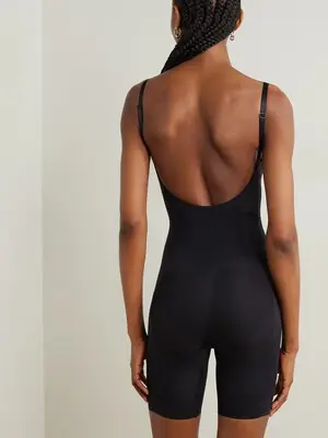 SKIMS Seamless Sculpt Mid Thigh Bodysuit - Black