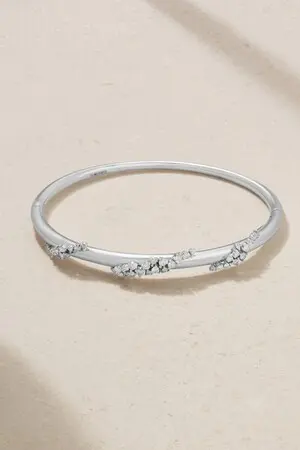 ANANYA Scatter 18-karat White Diamond Bangle