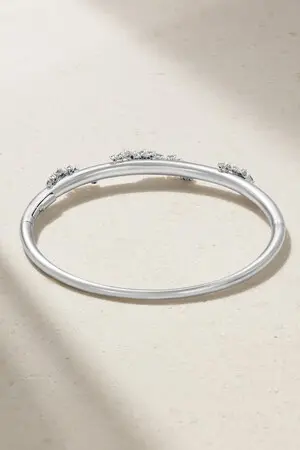 ANANYA Scatter 18-karat White Diamond Bangle