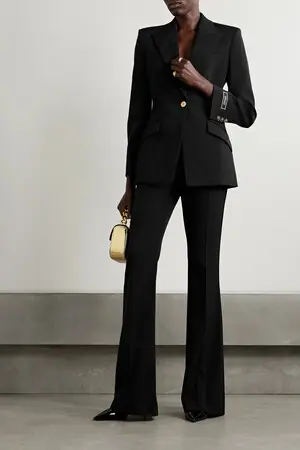 Versace Icons Wool-blend Blazer - Black