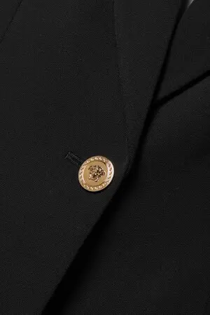 Versace Icons Wool-blend Blazer - Black