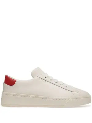 Bally Embossed-logo Leather Sneakers - White