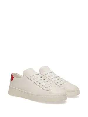Bally Embossed-logo Leather Sneakers - White