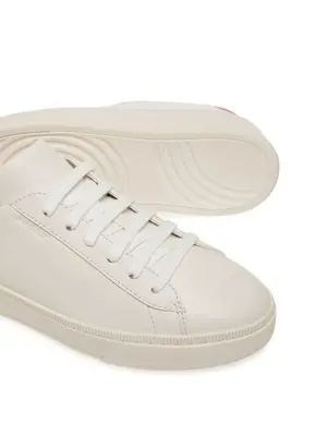 Bally Embossed-logo Leather Sneakers - White
