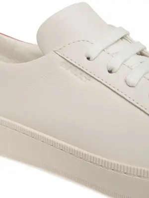 Bally Embossed-logo Leather Sneakers - White
