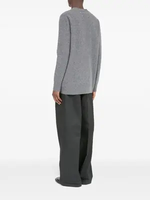 MAISON MARGIELA V-neck Wool Cardigan - Grey