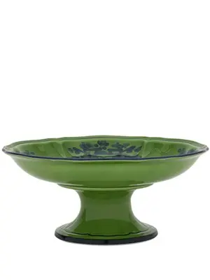 GINORI 1735 Oriente Italiano Porcelain Fruit Stand - Green