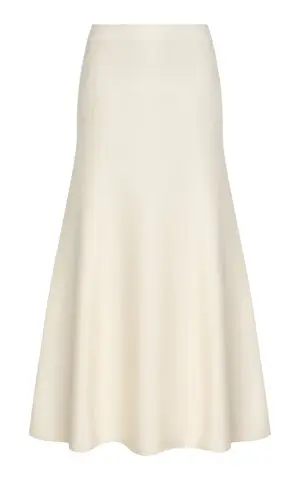 Gabriela Hearst Freddie Wool-cashmere Midi Skirt - Ivory