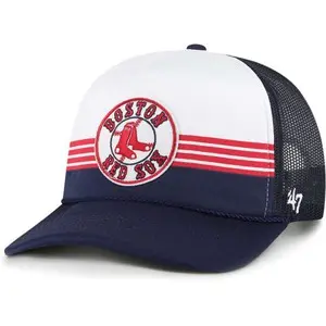 '47 Boston Red Sox Lift Off Foam Front Mesh Trucker Adjustable Hat - Navy