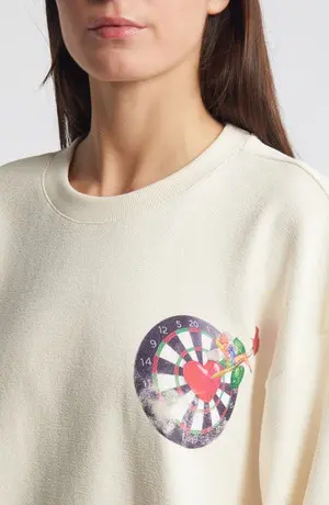 BOYS LIE Graphic Cotton Sweatshirt - Beige