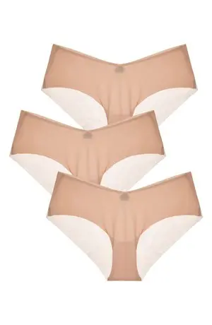 JOURNELLE Victoire Jolie 3-pack Hipster Briefs - Praline
