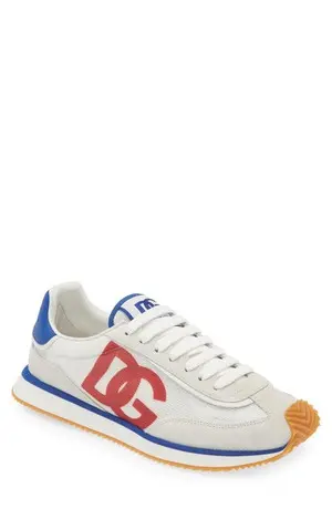 Dolce & Gabbana Dg Cushion Sneakers - White/ Electric Blue/ Red