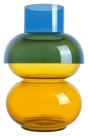 CLOUDNOLA Bubble Reversible Vase Yellow/ Blue
