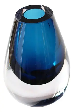CLOUDNOLA Drop Glass Vase Cobalt