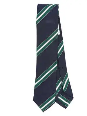 Thom Browne Striped Neck Tie - Blue