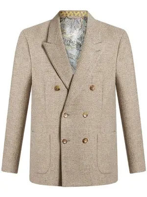 Etro Double-breasted Peak-lapel Blazer