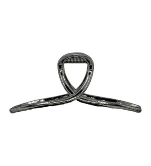 HEADBANDS OF HOPE Looped Claw Clip - Silver