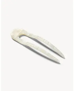 MACHETE French Hair Pin - Opalite Shell Checker