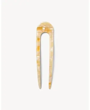 MACHETE French Hair Pin - Sea Shell Checker