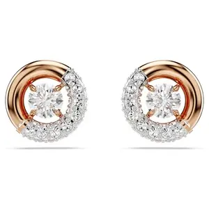 SWAROVSKI Swarovski Dextera Stud Earrings With Crystals And Zirconia White