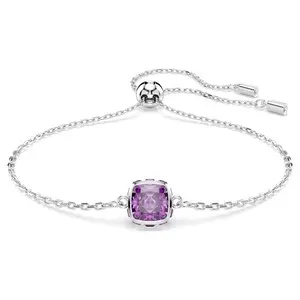 SWAROVSKI Rhodium-plated January Birthstone Bracelet - Purple